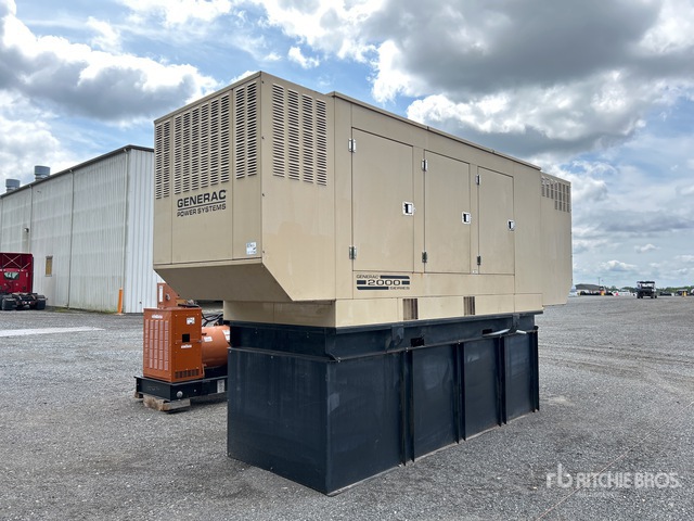 2004 Generac Skid-Mounted 350 KW enclosed with Base tank Diesel 480 ...