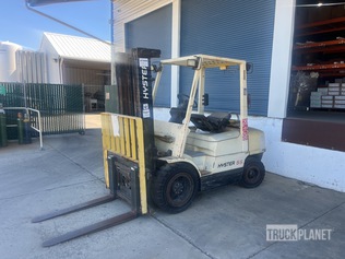 1997 Hyster H55XM 5500 lb Pneumatic Tire Forklift (Inoperable) in West ...