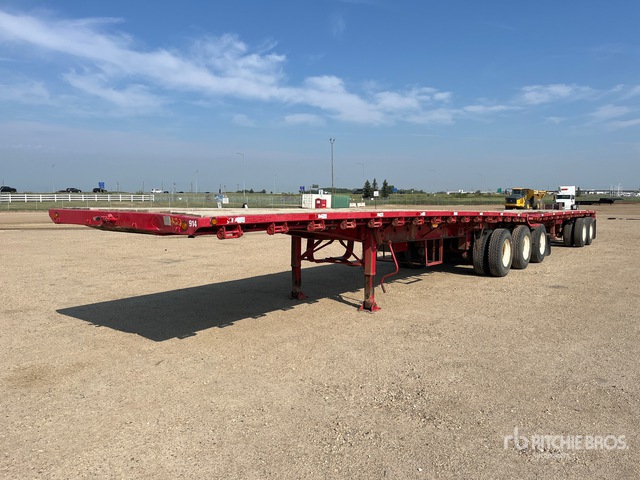 2005 Doepker 32 ft Super B-Train Lead Flatbed Trailer | Ritchie Bros ...