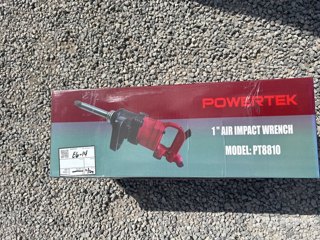 Quantity of (2) 2024 Powertek PT8810 1 In. Pneumatic Impact Wrench (Unused) | Ritchie Bros ...