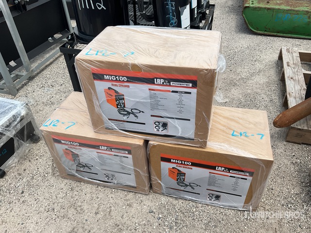 Quantity of (3) 2024 Powertek Mig 100 20 A MIG MIG100 Electric Welder ...