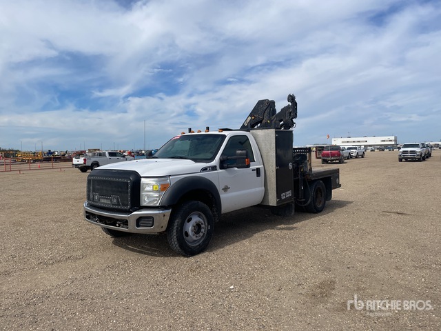 2012 Hiab 077 3350 lb Knuckle Boom on 2012 Ford F-550 XLT 4x4 Boom ...