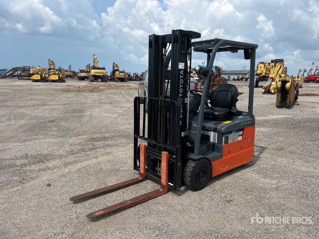 2022 Toyota 8FBE15U 2500 lb Electric Forklift | Ritchie Bros. Auctioneers