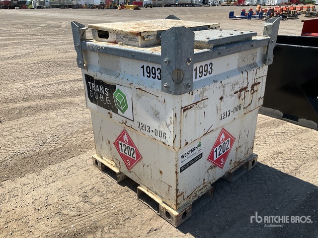 2012 Trans Cube 1000 L Skid Mounted Diesel Fuel Tank | Ritchie Bros ...