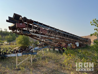2002 Thor T140-5 35 in x 140 ft Portable Telescopic Radial Stacking ...
