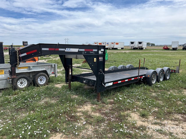 2017 Pratt EZ-2480GN 24 ft Tri/A Gooseneck Ground Load Trailer ...