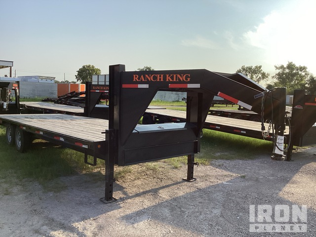 2023 Ameritrail GN24-14ELP 23 ft T/A Gooseneck Flatbed Trailer in ...