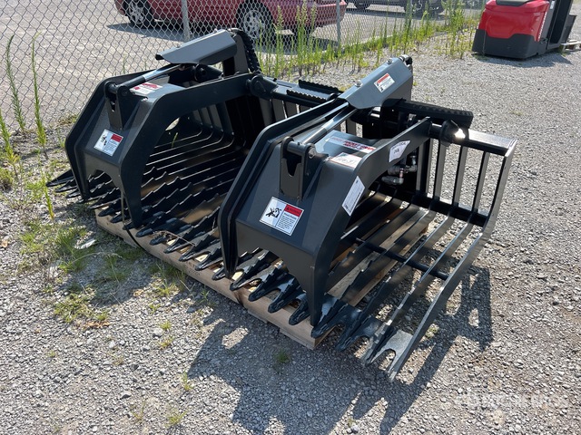 Stout 72-3 7 ft Rock Bucket Grapple Skid Steer Grapple (Unused ...