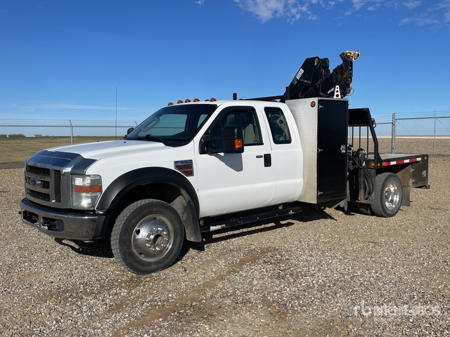 Hiab 077CLX 3350 kg Knuckle Boom on 2008 Ford F-550 XLT 4x4 Extended ...