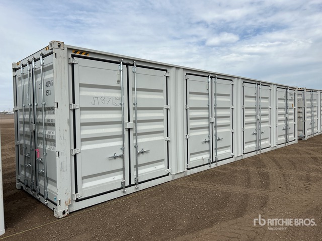 2024 AGT 40 ft HQ 40 ft One-Way High Cube Multi-Door Storage Container ...