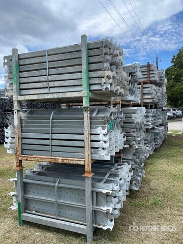 Quantity of (100) 8'L x 9"W High Rise Heavy Duty Galvanized Steel ...