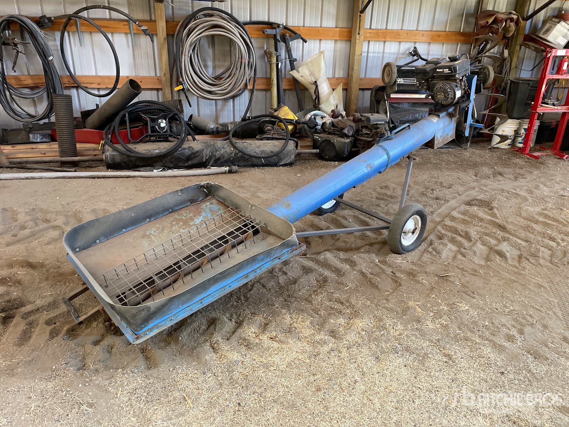 Johnson 7 7 in x 10 ft Transfer Grain Auger | Ritchie Bros. Auctioneers