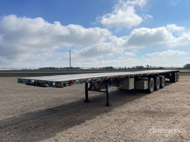2012 Manac 17332A040 32 ft Super B-Train Lead Flatbed Trailer | Ritchie ...