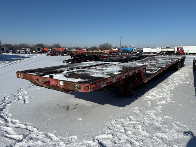 1995 Aztec 52 ft T/A Spread Axle Single Drop Step Deck Trailer ...