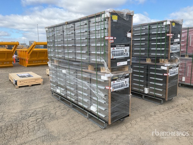 Quantity of (2) 2024 Uppro 10FT-30D 10 ft 30-Drawer Workbench (Unused ...