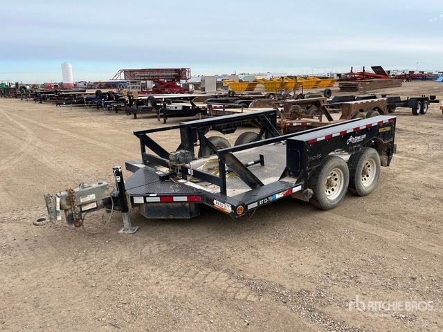 2018 Rock Line Products 12 ft T/A Ground Load Trailer | Ritchie Bros ...