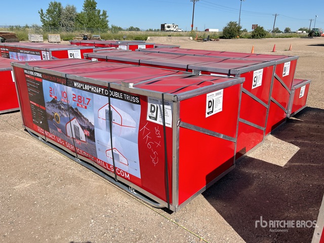 2024 HIlls Industrial 805026 80 ft x 50 ft x 26 ft Storage Building ...