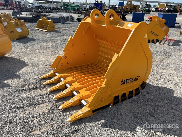 2024 Jisan BKT336D66SKEL 66 in Skeleton Excavator Bucket - Fits Cat 336 ...