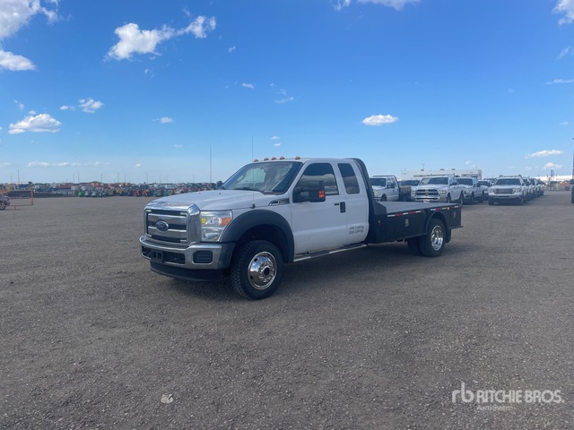 2015 Ford F-450 XLT 4x4 Extended Cab Flatbed Truck | Ritchie Bros ...