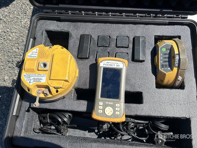 Topcon Dual Hiper UHF II GPS/GNSS Base/Rover Receiver Kit w/ FC500 Data ...