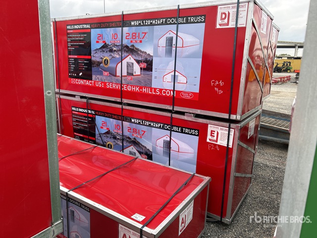 2024 HIlls Industrial 1205026 120 ft x 50 ft x 26 ft Double Truss ...