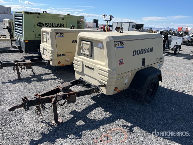 2013 Doosan P185 185 cfm Mobile Air Compressor | Ritchie Bros. Auctioneers