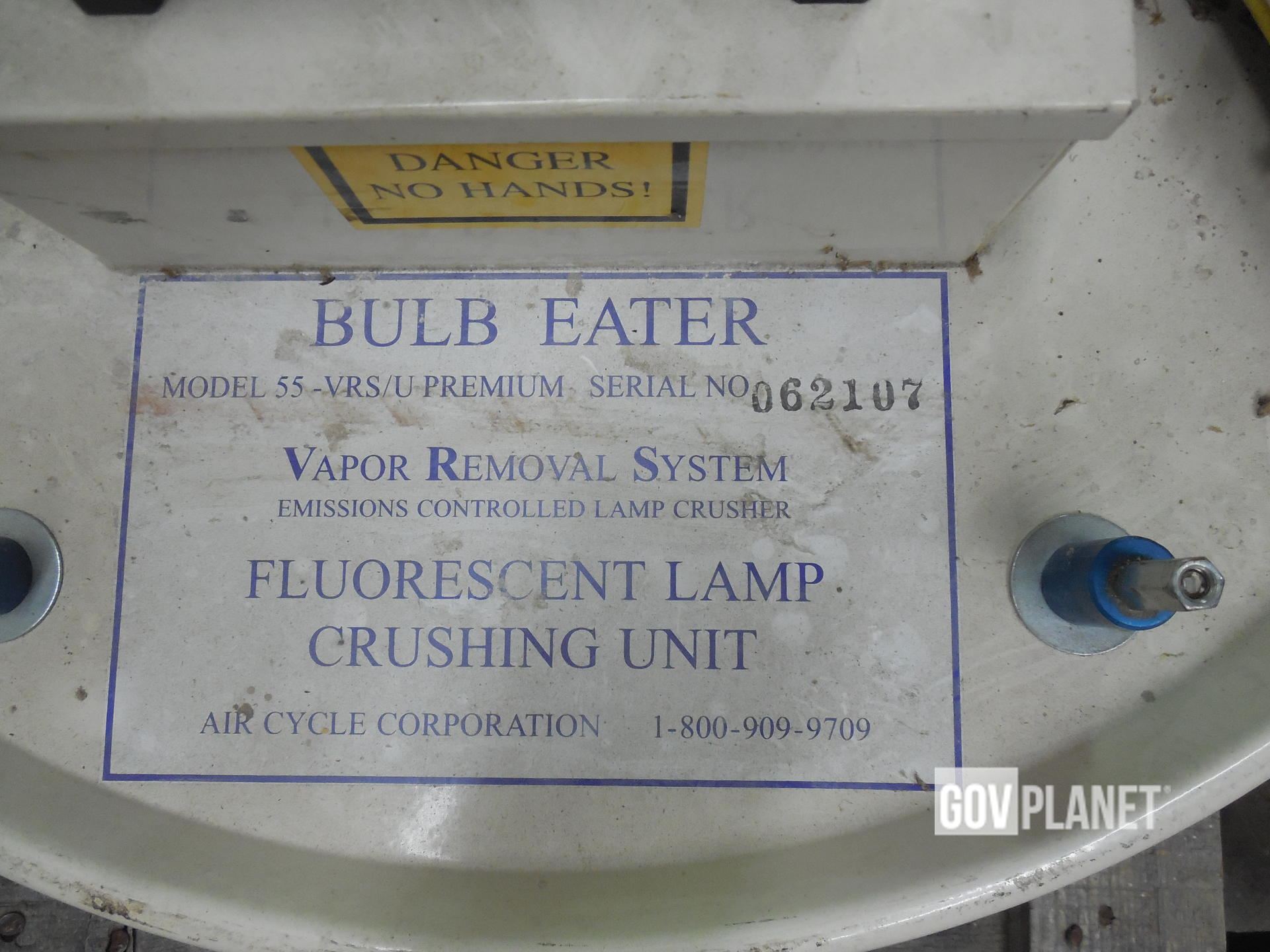 Fluorescent Bulb Crusher Air Cycle AIR CYCLE Bulb Crusher Linear