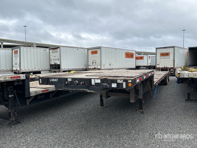 2004 Fontaine DFT58048WSAWK 80000 lb 48 ft T/A Spread Axle Single Drop ...