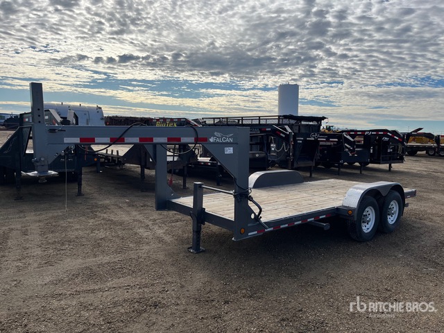 2019 FalCan 16 ft T/A Gooseneck Flatbed Trailer | Ritchie Bros. Auctioneers