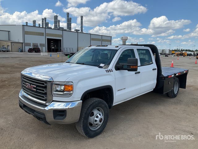 2019 GMC Sierra 3500HD 4x4 Crew Cab Flatbed Truck | Ritchie Bros ...