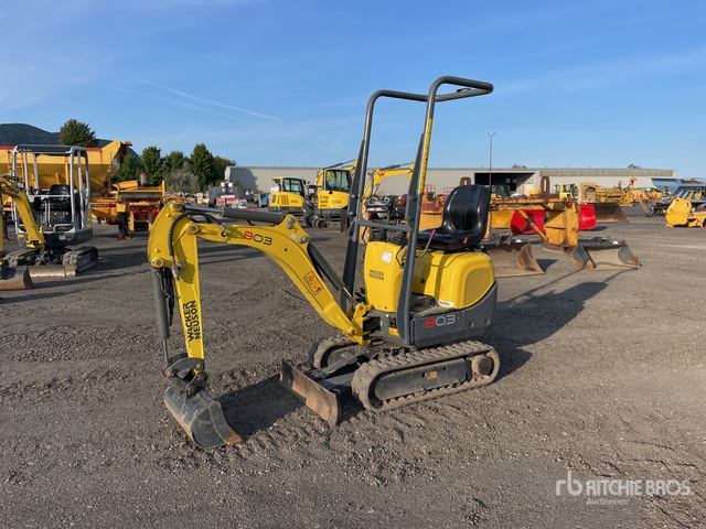 2023 Wacker Neuson 803 Mini Excavator | Ritchie Bros. Auctioneers