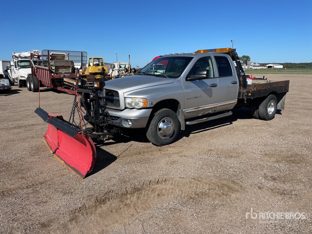 2003 Dodge Ram 3500 4x4 Crew Cab Snow Plow Truck | Ritchie Bros ...