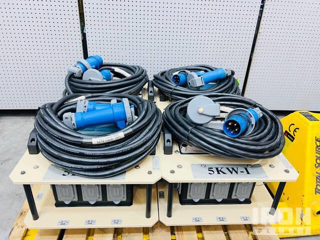 Quantity of (4) LEX 5 KW-I 30 Amp Power Distribution Spider Boxes w ...