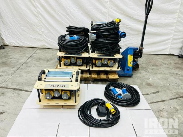 Quantity of (6) LEX 5 KW-0 Power Distribution Spider Boxes w/ Feeder ...