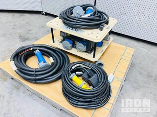 LEX 15KW DB60 Power Distribution Spider Box w/ Assorted LEX Power Cords ...