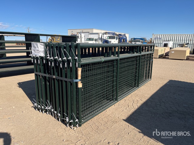 Quantity of (23) BYT MRG12 12 ft x 4 ft Steel Mesh Livestock Gate ...