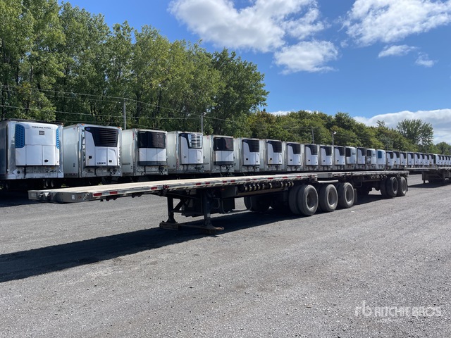 2020 Manac 28 ft Tri/A B-Train Lead Flatbed Trailer | Ritchie Bros ...