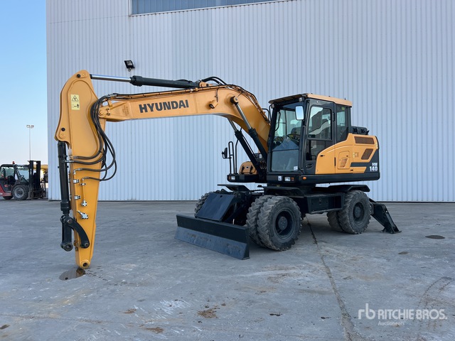 2019 Hyundai HW140 Pelle Sur Pneus Wheel Excavator | Ritchie Bros ...