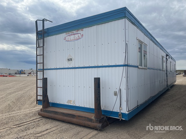 2000 Travco 60 ft x 12 ft 4 Person Skid-Mounted Sleeper Mobile Camp ...