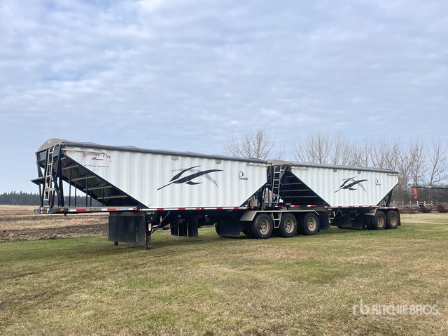 2012 Lode King Prestige 28 ft Tri/A Super B-Train Lead Grain Trailer ...