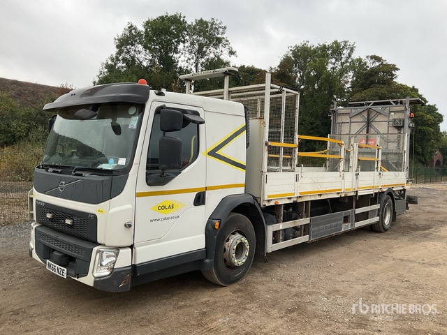 2017 Volvo FE LEC 4x2 18 Ton Impact Protection Vehicle Flatbed Truck ...