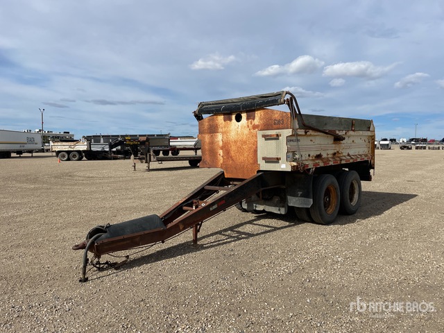 1990 Trojan KL-3 14 ft T/A Pup Dump Trailer | Ritchie Bros. Auctioneers
