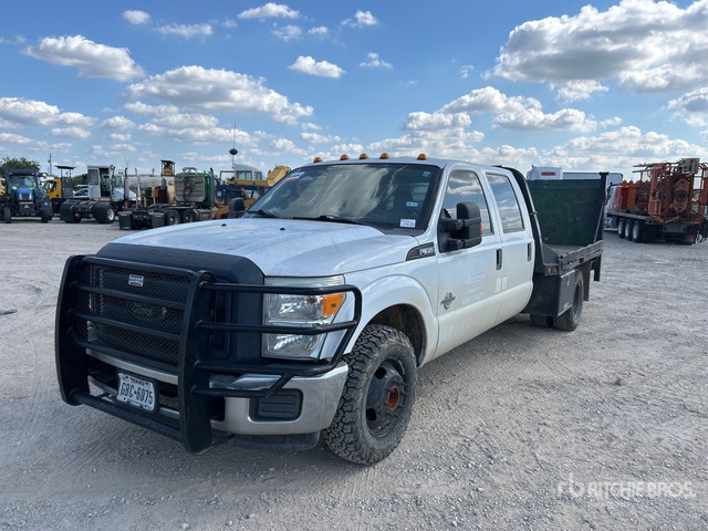 2012 Ford F-350 4x2 Crew Cab Flatbed Truck (Inoperable) | Ritchie Bros ...