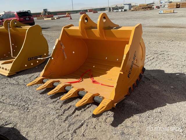 2024 Jisan BKT36066HD 66 in Excavator Bucket - Fits Komatsu PC360 ...