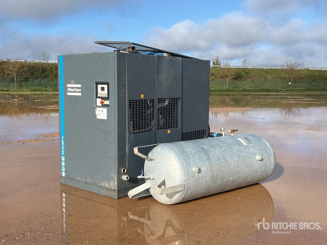 2018 Atlas Copco GA75VSD+FF Skid-Mounted Compresseur A Air Air ...