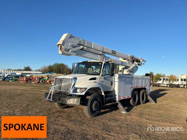 2001 Terex Hi-Ranger 57 ft on 2002 International 7000 6x4 Bucket Truck ...