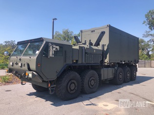 Surplus 2007 Oshkosh MKR18 LVSR 10x10 Truck w/Rear Mounted Container Handler in Gainesville ...