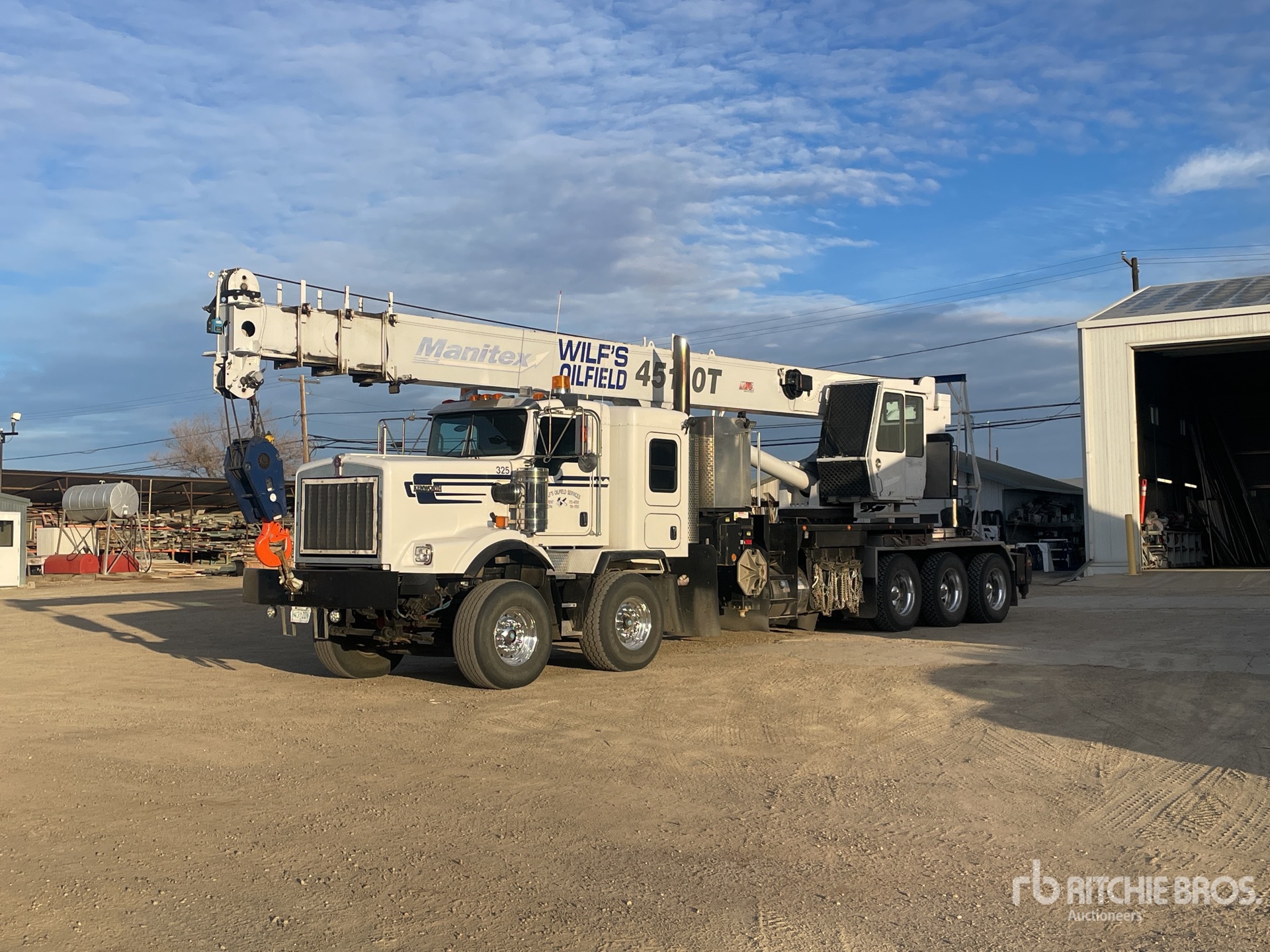 Manitex 45110T 45 ton Straight Boom on 2012 Kenworth C500 10x6 Twin ...