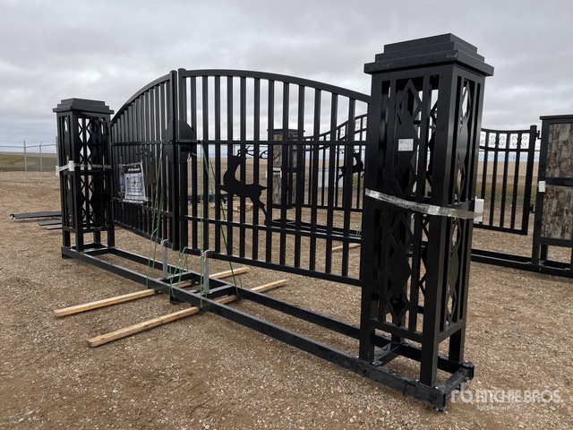 Suihe NFG-20FGP-D 20 ft x 5 ft Steel Bi-Parting Driveway Gate (Unused ...