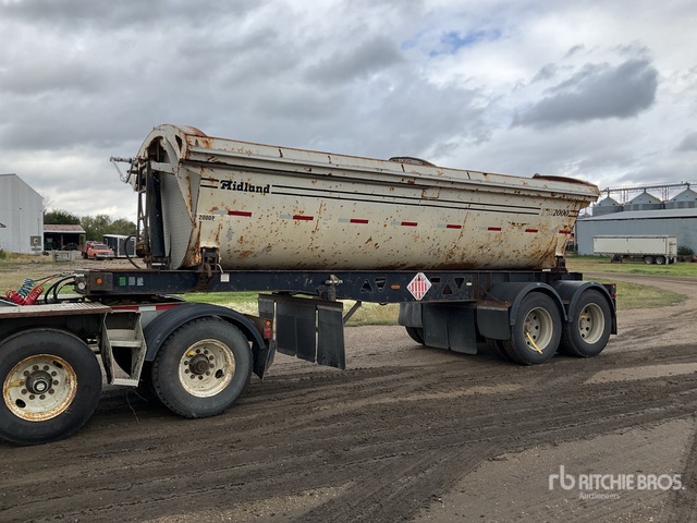 2009 Midland TW2000 20 ft T/A B-Train Pup Side Dump Trailer | Ritchie ...